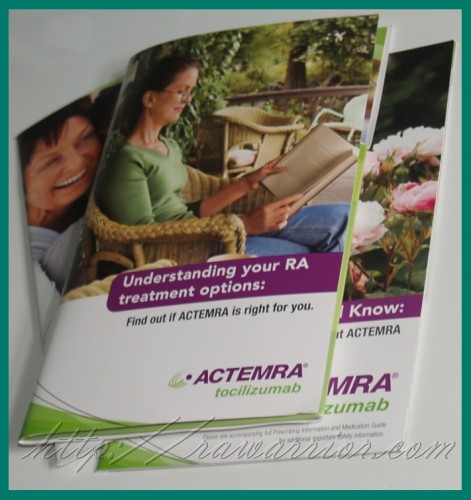Actemra brochures | Rheumatoid Arthritis Warrior