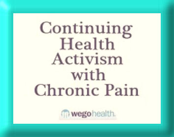 continuing Health Activism chronic pain logo | Rheumatoid Arthritis Warrior