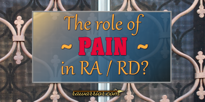 The Role of Pain in Rheumatoid Arthritis | Rheumatoid Arthritis Warrior